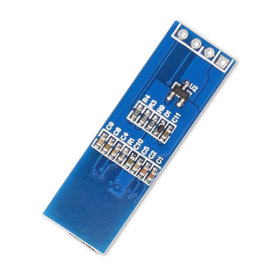 DORHEA 10PCS 0.91'' 12832 IIC I2C OLED Display Module 0.91inch I2C 128x32 SSD1306 LCD Display Module Blue I2C OLED Screen Driver DC 3.3V/5V with 4 Pin Headers