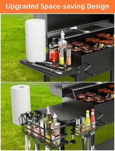 2Packs Griddle Caddy for Blackstone Griddles, Space Saving Blackstone Griddle Caddy for Outdoor Grill, BBQ Accessories Organizer