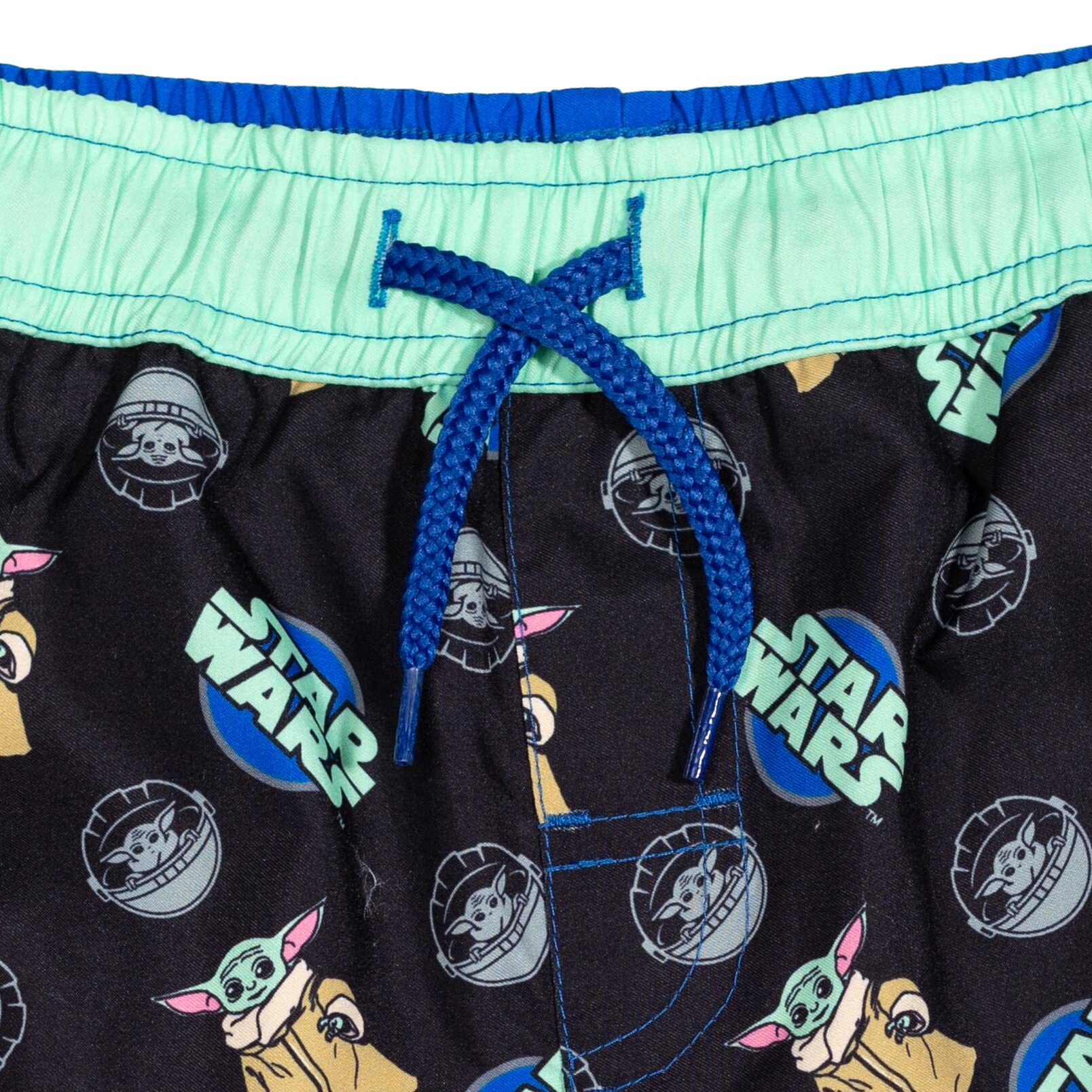 STAR WARS The Child Little Boys Pullover Rash Guard and Swim Trunks Outfit Set Black 6