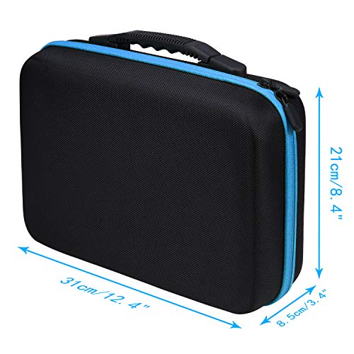 60 Slots Diamond Painting Storage Case, Shockproof Diamond Art Craft Accessories Containers for Jewelry Beads Rings Charms Glitter Rhinestones Come with 60 Plastic Jars (Blue)