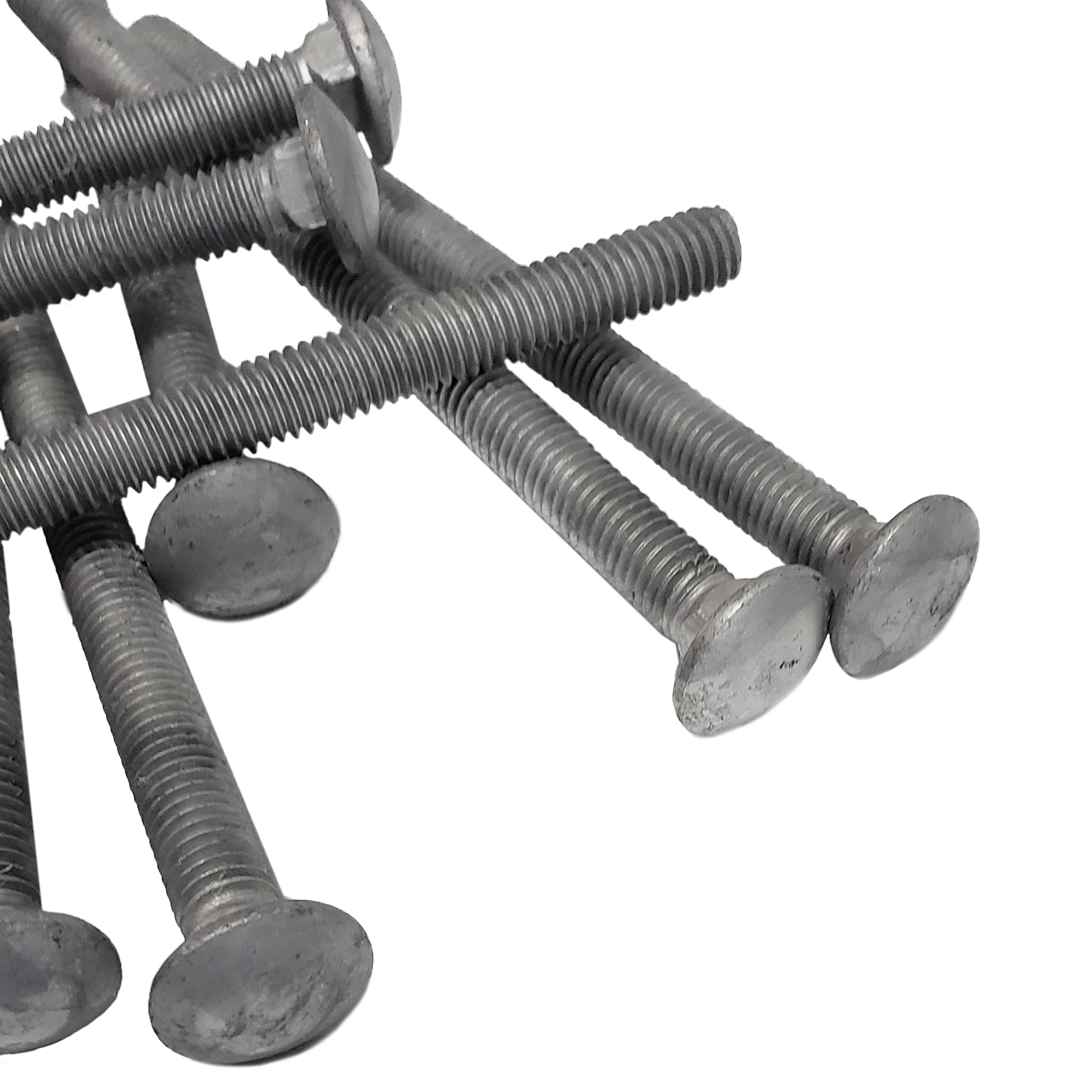 3/8" - 16 x 6 Carriage Bolt | Round Head | Hot Dip Galvanized | 65pcs Box