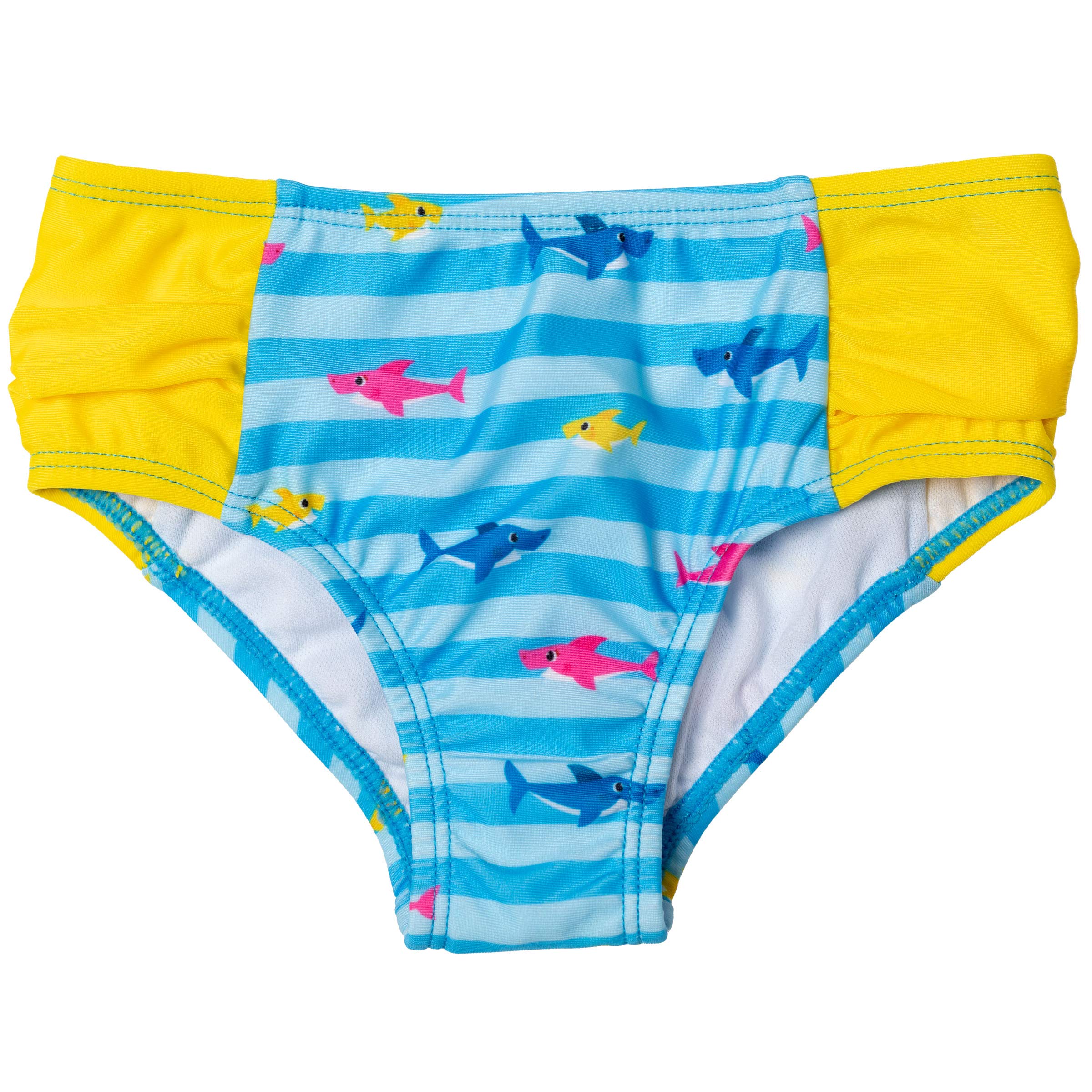 Baby Shark Toddler Girls Swim Rash Guard Tankini Top Bottom Set Blue 2T