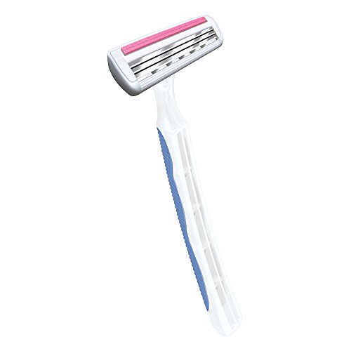 BIC Silky Touch 3 Women's 3-blade Disposable Shaving Razor, Pack of 36, individually-wrapped women's razors