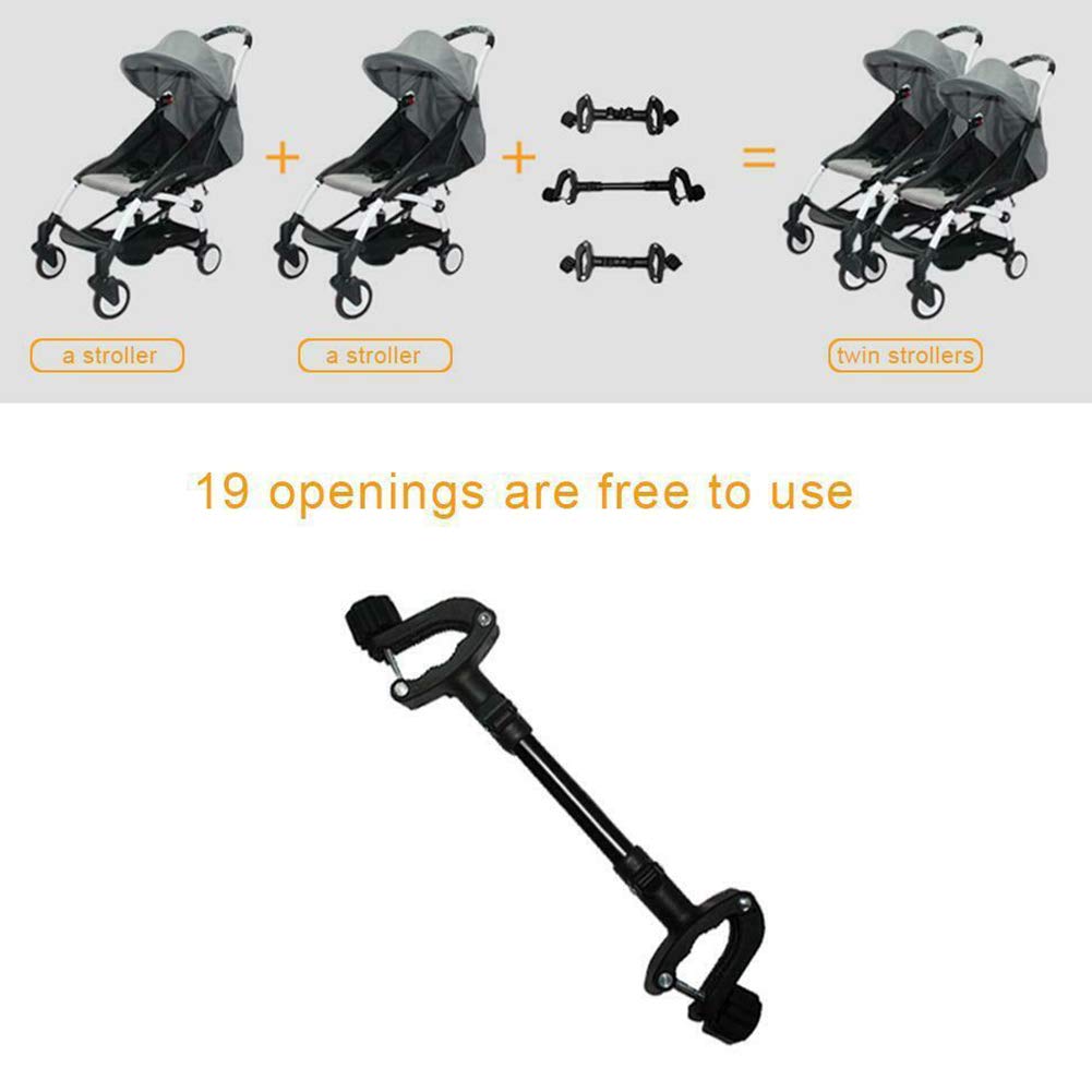 Pushchair Connectors - 3pcs Coupler Bush Portable Safety Pram Twins Stroller Connector Universal Linker