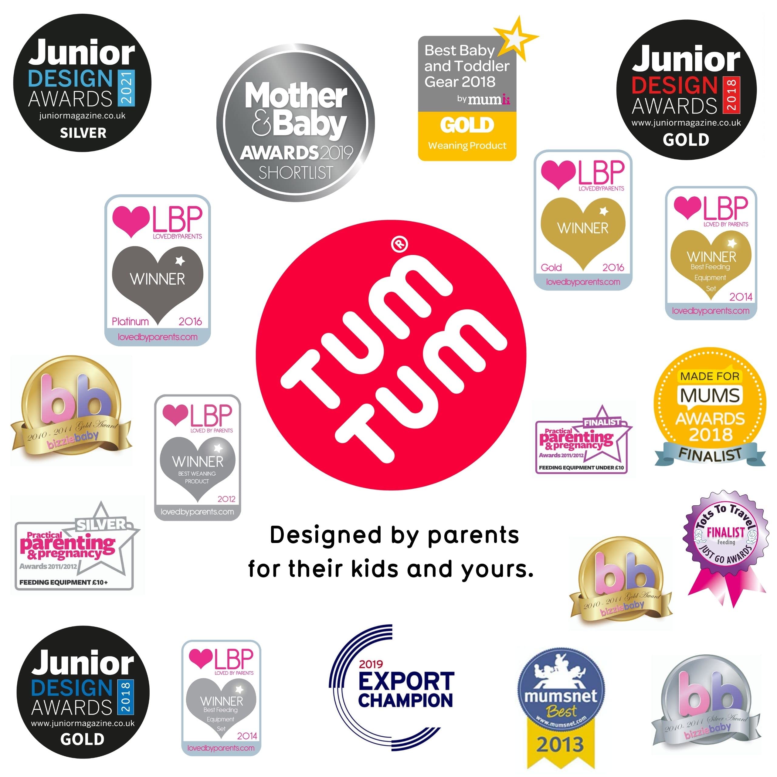 TUM TUM 3 way Baby Trainer Cup, Designed with Feeding Specialist, 180ml (Grey)