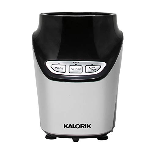 Kalorik NBL 43216 BK 8-Piece Nutrition Blender Set, 1500 W Power, Black and Silver