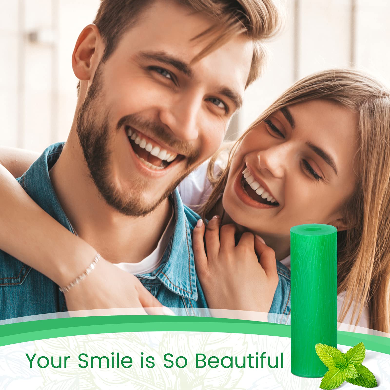 Aligner Chewies for Invisalign Aligners - Mint Scented (20Pcs Chewies) and 2 Aligner Removal Tools