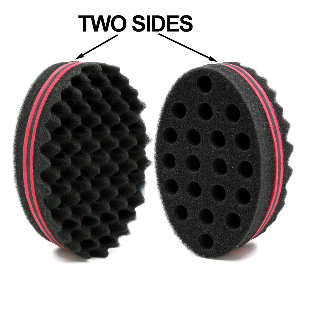 4 Pcs Varied Small Hair Twist Sponge Brush For Dreads Locking Twist Afro Curl Coil Wave Hair Care Tool (Blend)