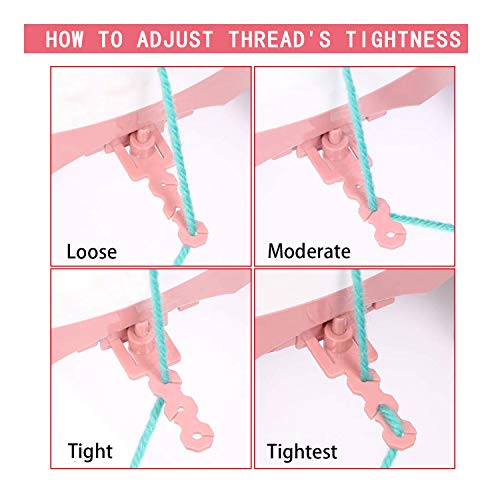 Knitting Machines, 40 Needles Knitting Loom Machines, Smart Knitting Board Rotating Double Weaving Loom Machine Kit for Kids and Adults