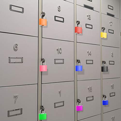 20 Pieces Mini Padlock Suitcase Locks 1.25''with Keys Multicolor Keyed Padlock Metal Small Luggage Lock Keyed Padlocks for Gym Locker, Backpack, Box Laptop Bag (Colorful)