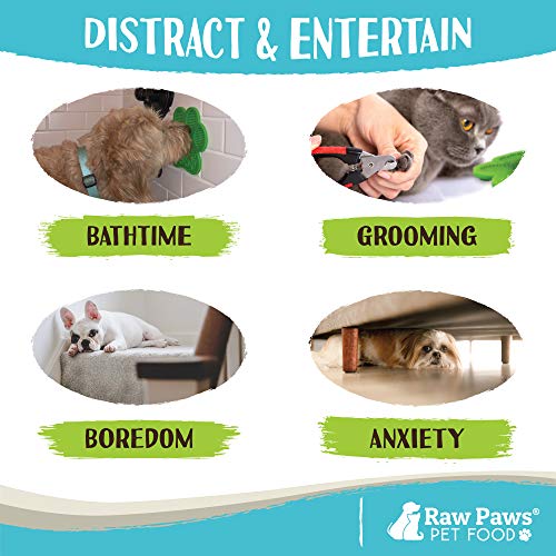 Raw Paws Lick Pad Mat for Dogs & Cats, 2-ct - Boredom Busters for Dogs in Shower, Floor & Wall - Licking Mat for Dogs - Dog Distraction Mat - Dog Slow Feeder Mat - Interactive Mat for Calming Anxiety
