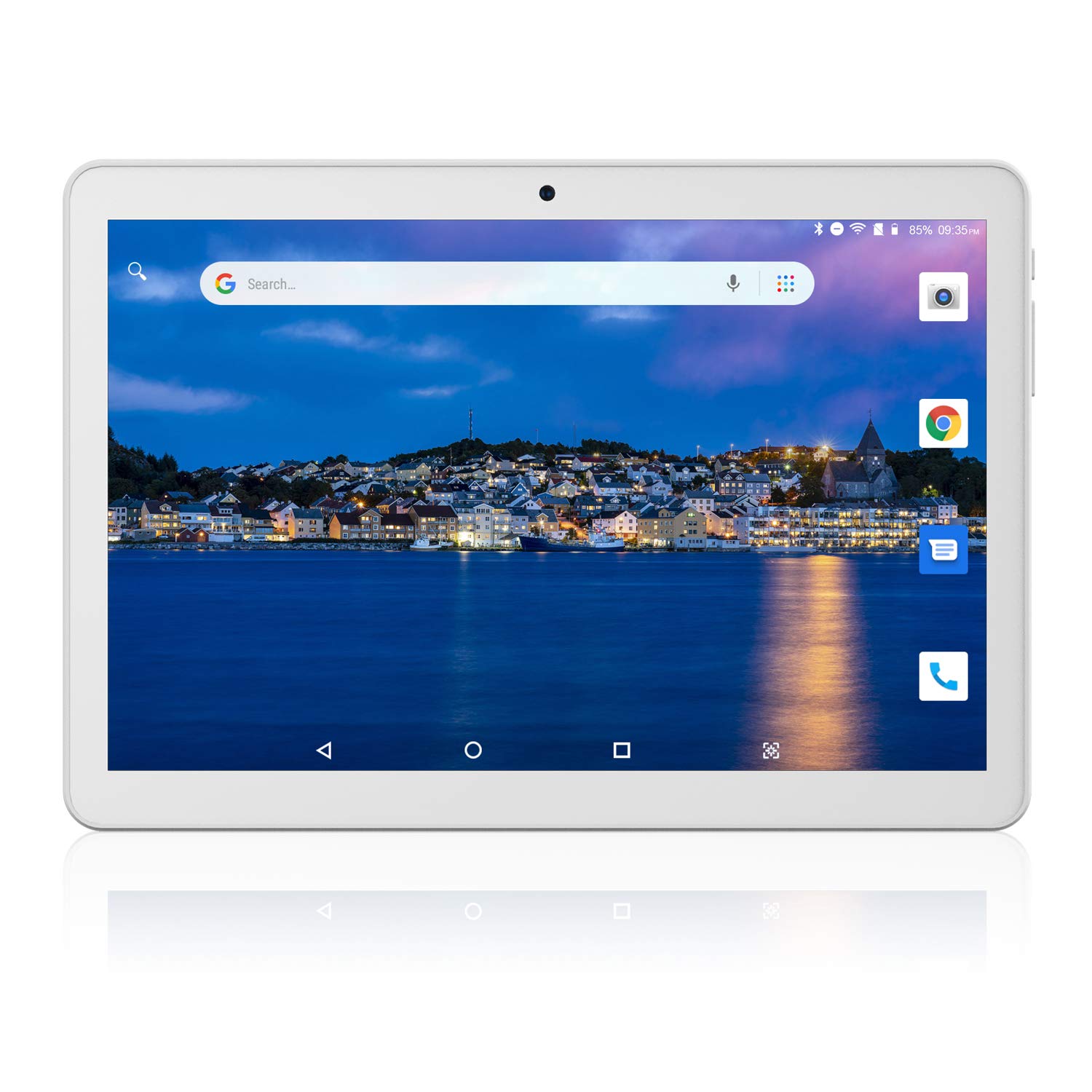 10 inch Android Tablet Supports 3G Phone Call, Google Certified, Quad-Core, 16GB Storage, 10.1" 3G Tablets with Dual Sim Card Slots and Carmeras, WiFi, Bluetooth, Full HD Display, 6000mAh Battery, FM…