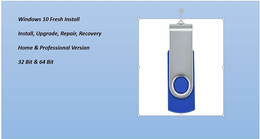 ROW Compatible Windows 10 All Version Install to Factory Upgrade Recovery Repair Reinstall Clean Reboot Restore Fix Update Bootable | 32/64 Bit & Antivirus, Drivers,16 GB USB | Desktop or Laptop