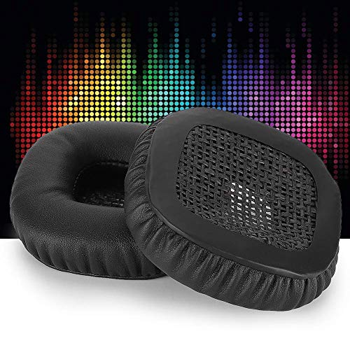 2Pcs Foam Earpads Soft Replacement Ear Pads Earphone Sleeve Cushion Memory Sponge Earpads Suitable for Marshall Major II Headphones(Black)