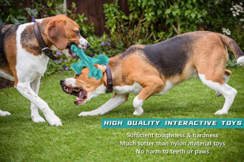 CVALIN Dog Chew Toys for Aggressive Chewers Large Breed,Indestructible Bones Toy,Durable Cleaning Toothbrush Natural Rubber Dog Toys