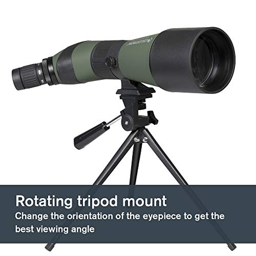 Celestron – LandScout 80mm Angled Spotting Scope – Fully Coated Optics – 20–60x Zoom Eyepiece – Rubber Armored – Tabletop Tripod and Smartphone Adapter