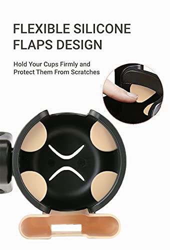 Universal Cup Holder, Stroller Cup Holder with Phone Holder, Stroller Accessories, Bike Water Bottle Holder, Treadmill, Wheelchair(Crepe)