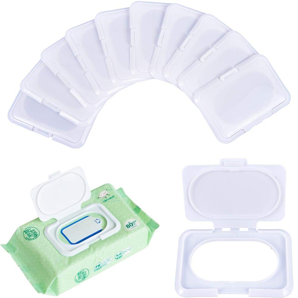 30Pcs Disposable Baby Wipes Lid Wipes Cover Single Sheet Dispenser Portable Child Wet Tissues Box Lid, 3.94 x 2.64 Inches
