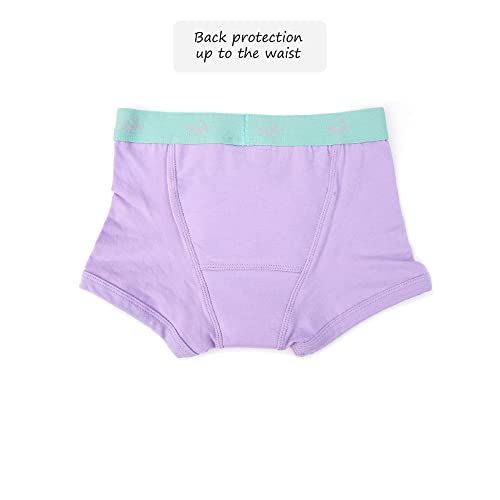 Conni Kids Training Boxer Pants | Soft Shorts Reusable Toddler Potty Training Underwear | Waterproof Easy Pull Up Youth Incontinence Bubble Gum Sizes 4-6