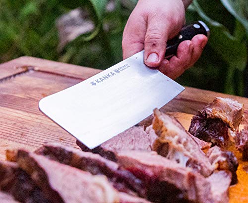 7" Meat Cleaver Professional Stainless Steel Butcher Knife