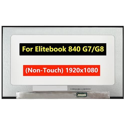 TFTcenter Screen Replacement for HP Elitebook 840 G7,840 G8, 845 G7, P/N M07093-001, M07092-001, M36315-001 14.0" FHD 1080P IPS LCD LED Laptop Display Panel with Tape