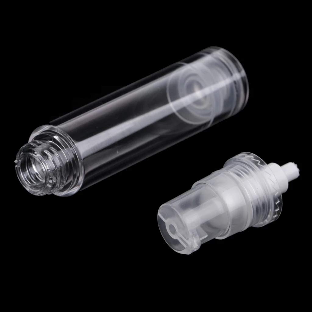 15 Pcs Clear Airless Lotion Pump Bottles Empty Cream Vacuum Bottles Cosmetic Containers Travel Press Pump Bottles For Foundations,serums,and more (5ml)