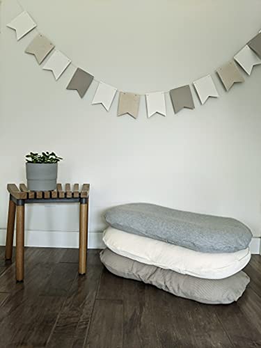 NoomiNest Baby Lounger Cover ONLY | 100% Waffle Cotton (Stone Gray)