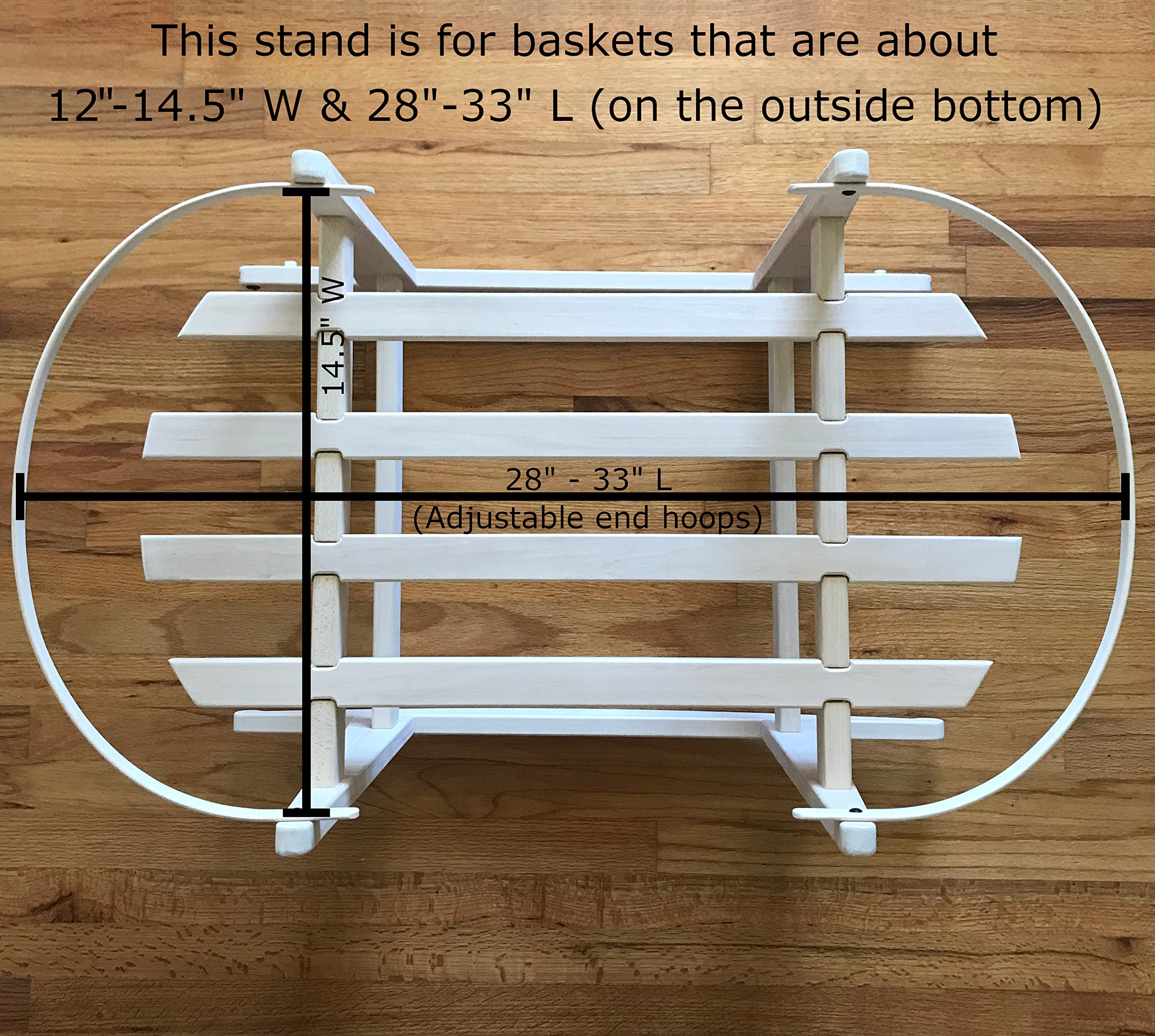 3 in 1 Natural Stand for UPPAbaby Bassinets - with Locking Casters (Read All Product Details)