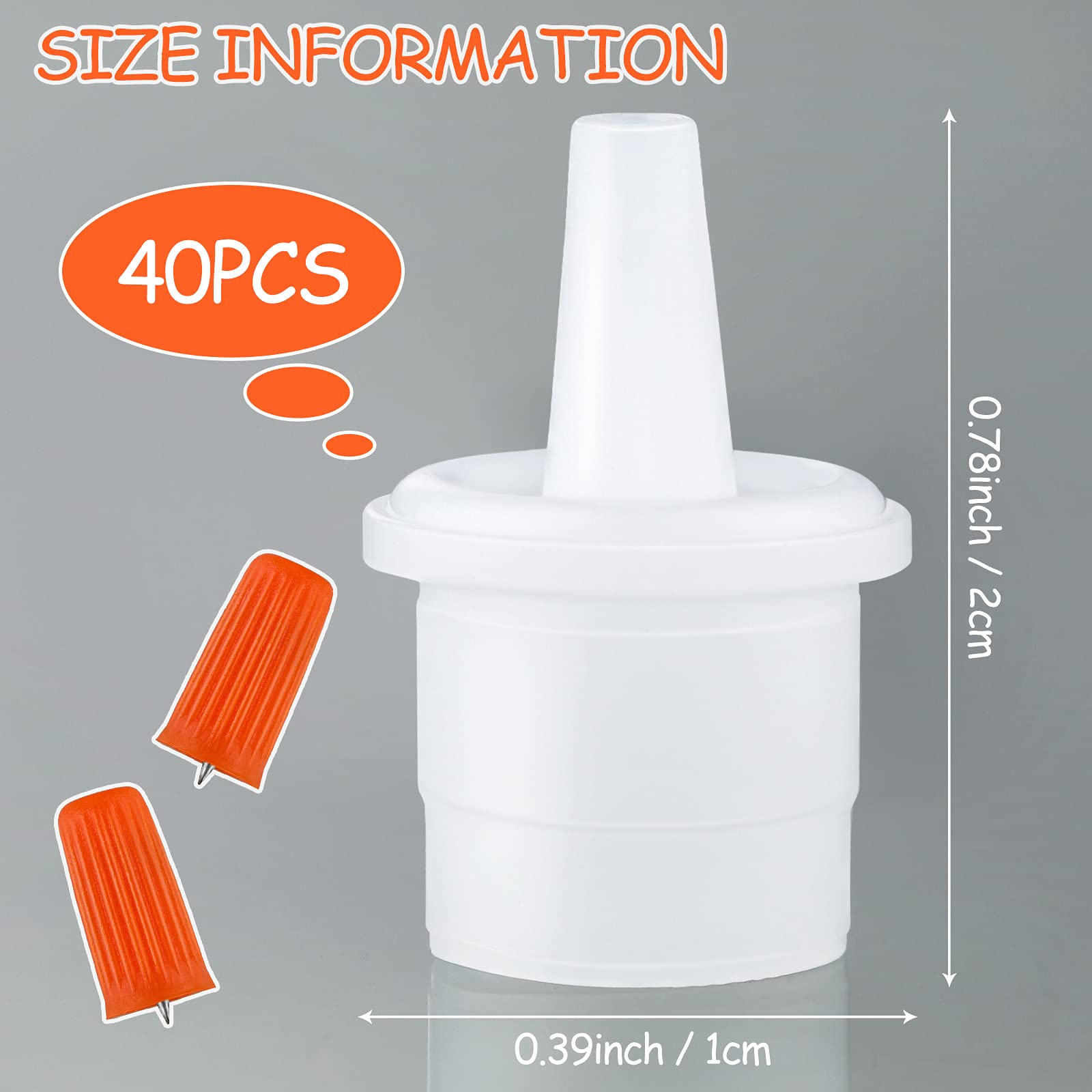 44 Pieces Eyelash Glue Replacement Eyelash Glue Bottle Nozzle Caps Lash Bottle Plug Mouth Tips Eyelash Glue Bottle Plug Glue Bottle Pins Blocking Needle for Home Salon Eyelash Extensions Tools