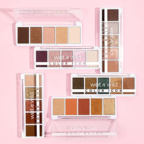 wet n wild Color Icon Eyeshadow Makeup 5 Pan Palette, Matte, Shimmer, Metallic, Long Wearing, Rich Buttery Pigment, Cruelty Free - Sundaze