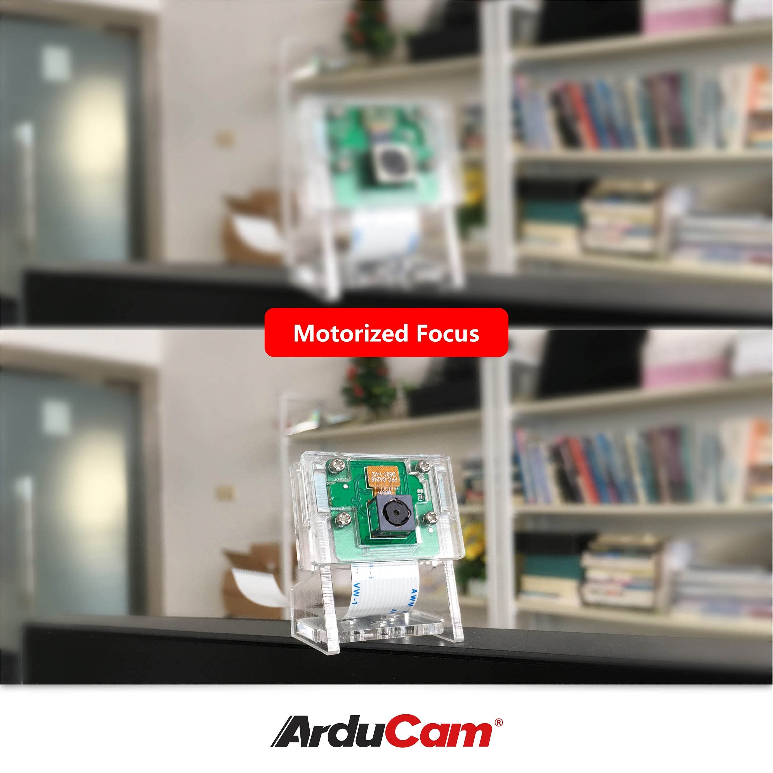 Arducam for Raspberry Pi Camera with Motorized Lens, Adjustable Focal Length for Monitoring 3D Printer, 3.28FT/100CM Long Extension Flex Ribbon Cable for Raspberry Pi