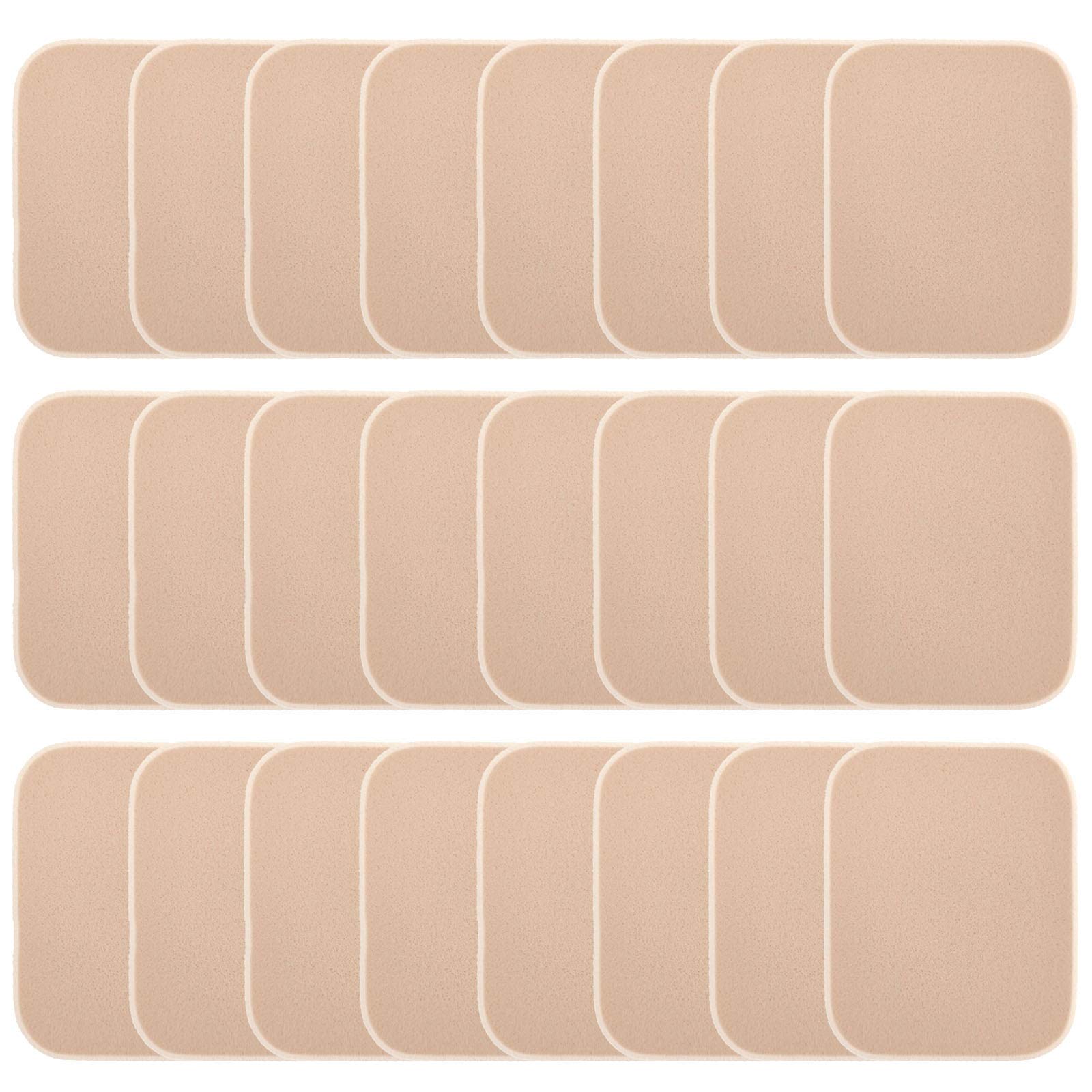 25 Pcs Women's Square Soft Makeup Beauty Eye Face Foundation Blender Facial Smooth Powder Puff Cosmetics Blush Applicators Sponges Use for Dry and Wet