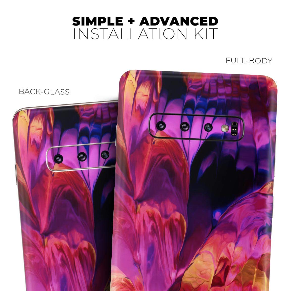 DesignSkinz Blurred Abstract Flow V28 Protective Vinyl Decal Wrap Skin Cover Compatible with The Samsung Galaxy S20 (Screen Trim & Back Glass Skin)
