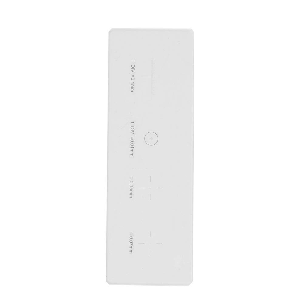Microscope Slides Reticle Calibration Slide Ruler Microscope Objective Micrometer Calibration Slide Glass Stage Micrometer DIV 0.01mm