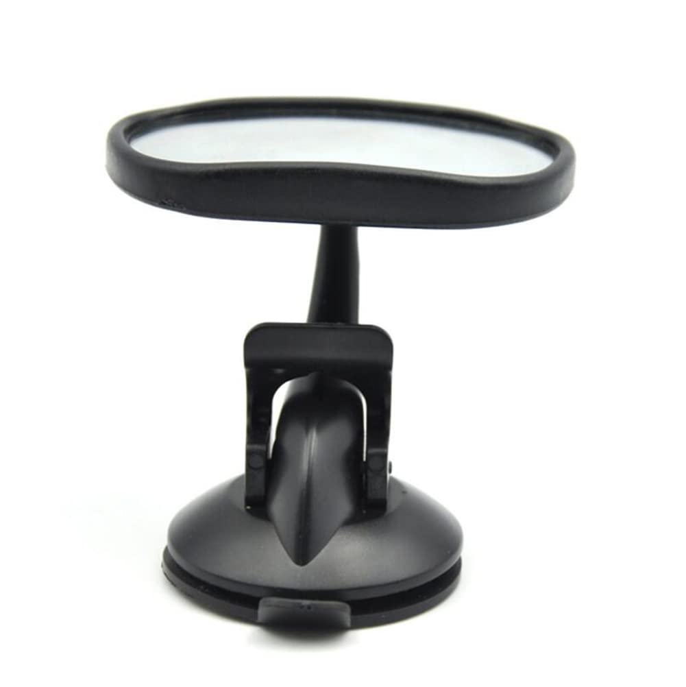 1Set Black 360 Degree Adjustable Safety Baby Child Backseat Mirror Shatter-Proof Acrylic Baby Mirror Car Rearview Toddler Suction Visor Mirror Baby View Mirror for Auto Back Seat
