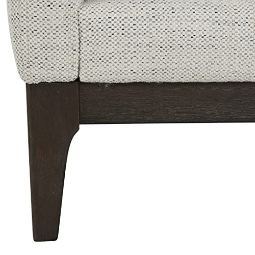 Amazon Brand β Rivet Contemporary Apartment Sofa with Wood Base, 76.8"W, Ivory