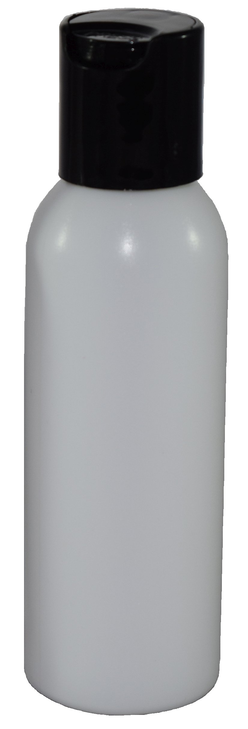 2-oz Refillable Bottle with Disc Cap (12 Pack, Black)