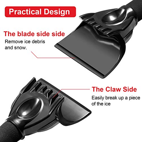 Divava Ice Scraper 2 Pack Snow Brushes Snow Scraper Frost Ice Removal Tool,Snow Ice Brush,Sturdy,Foam Grip,Compact Size,for Car Auto SUV Truck Windshield Windows