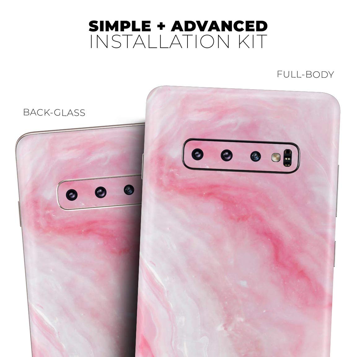 DesignSkinz Marbleized Pink Paradise V6 Protective Vinyl Decal Wrap Skin Cover Compatible with The Samsung Galaxy S20 (Screen Trim & Back Glass Skin)