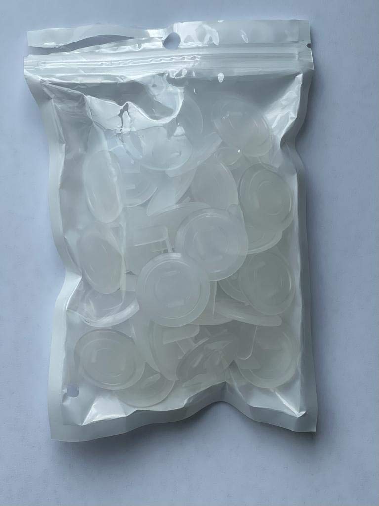 JOM Child Proof Clear Power Outlet Plug Covers (32 Pack) Value Pack Clear Child Proof Baby Safety Outlet Electrical Protector Safety Caps Durable & Steady