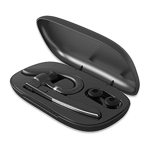 Bluetooth Headset Bluetooth Earpiece for Cellphones - BlueFit Wireless Blue Tooth 5.0 Head Set in-Ear Piece w/Mic Microphone for Cell Phone Hands-Free Noise Canceling for Car