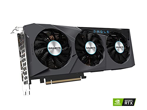 Gigabyte GeForce RTX 3070 Eagle OC 8G (REV2.0) Graphics Card, 3X WINDFORCE Fans, LHR, 8GB 256-bit GDDR6, GV-N3070EAGLE OC-8GD Video Card