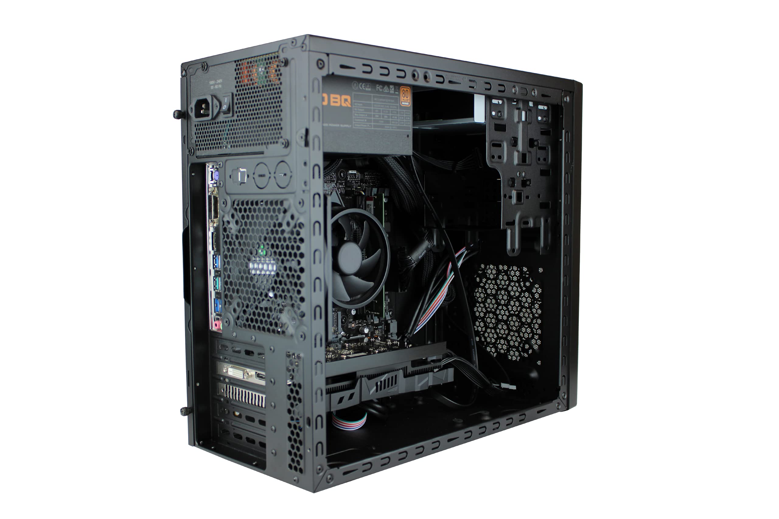 Ace Computers Business Desktop Computer (AMD Ryzen 5 2600 3.4GHz, RX 560 4GB, 16GB DDR4 2933MHz RAM, B450 Chipset, 500GB NVMe M.2, Blu-ray Drive, 500W PSU, Windows 10 Professional) Office PC Tower