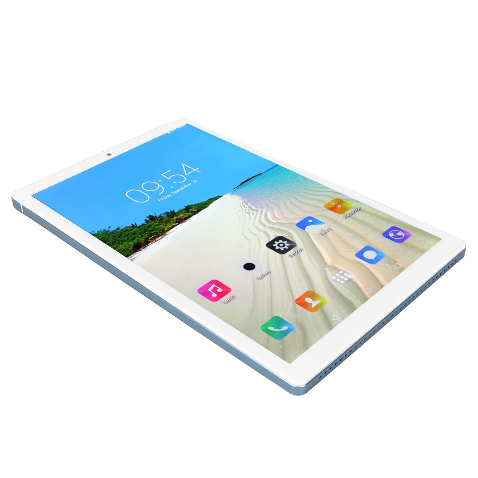 10.1 Inch Tablet, Tablet PC 4GB 64GB Blue 2.4G 5G WiFi 8000mAh for Android 11.0 for Reading (US Plug)