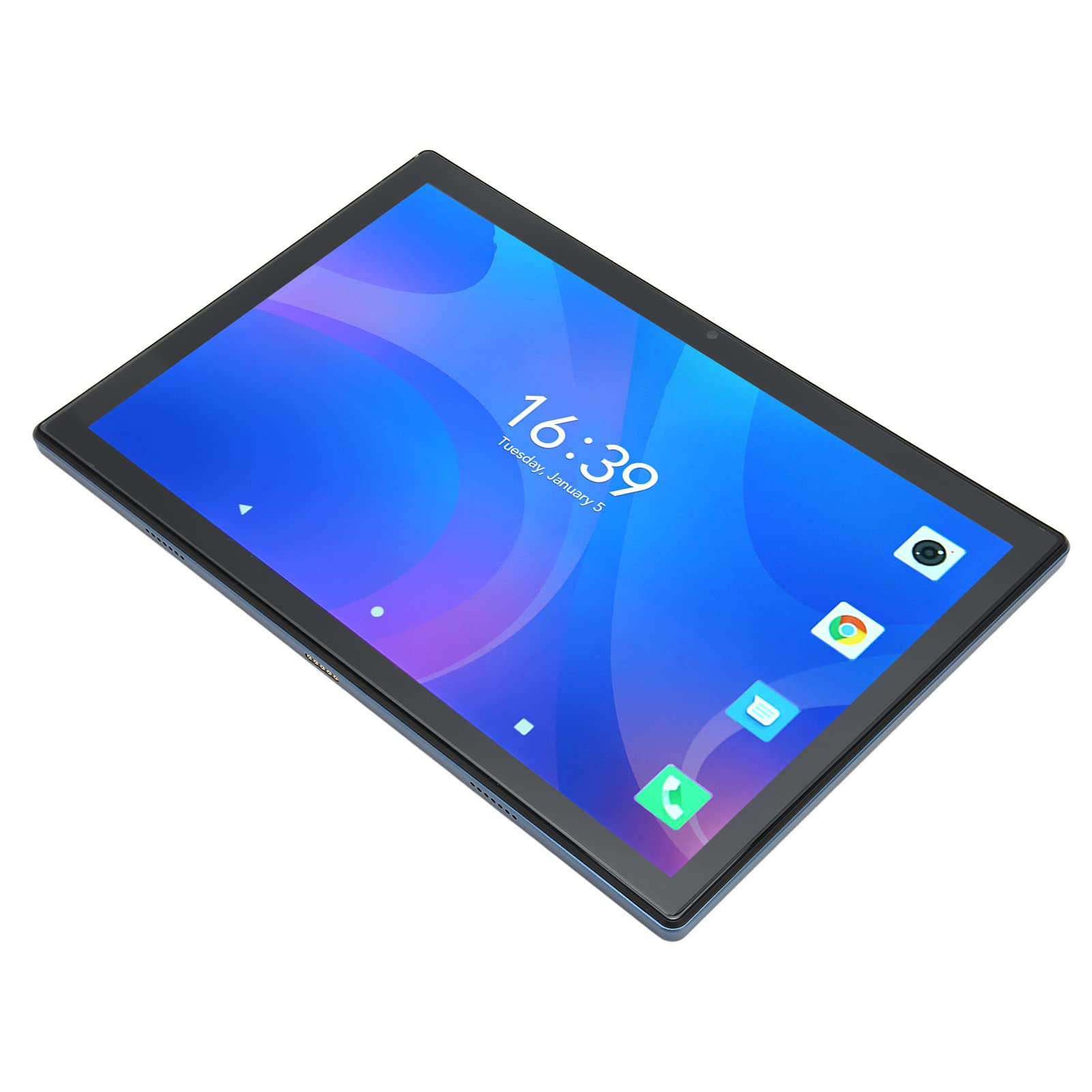 10.1 Inch Tablet, US Plug 100-240V Tablet PC 8MP Front 16MP Rear 1920x1200 Resolution for Android 12.0 for Learning (Blue)