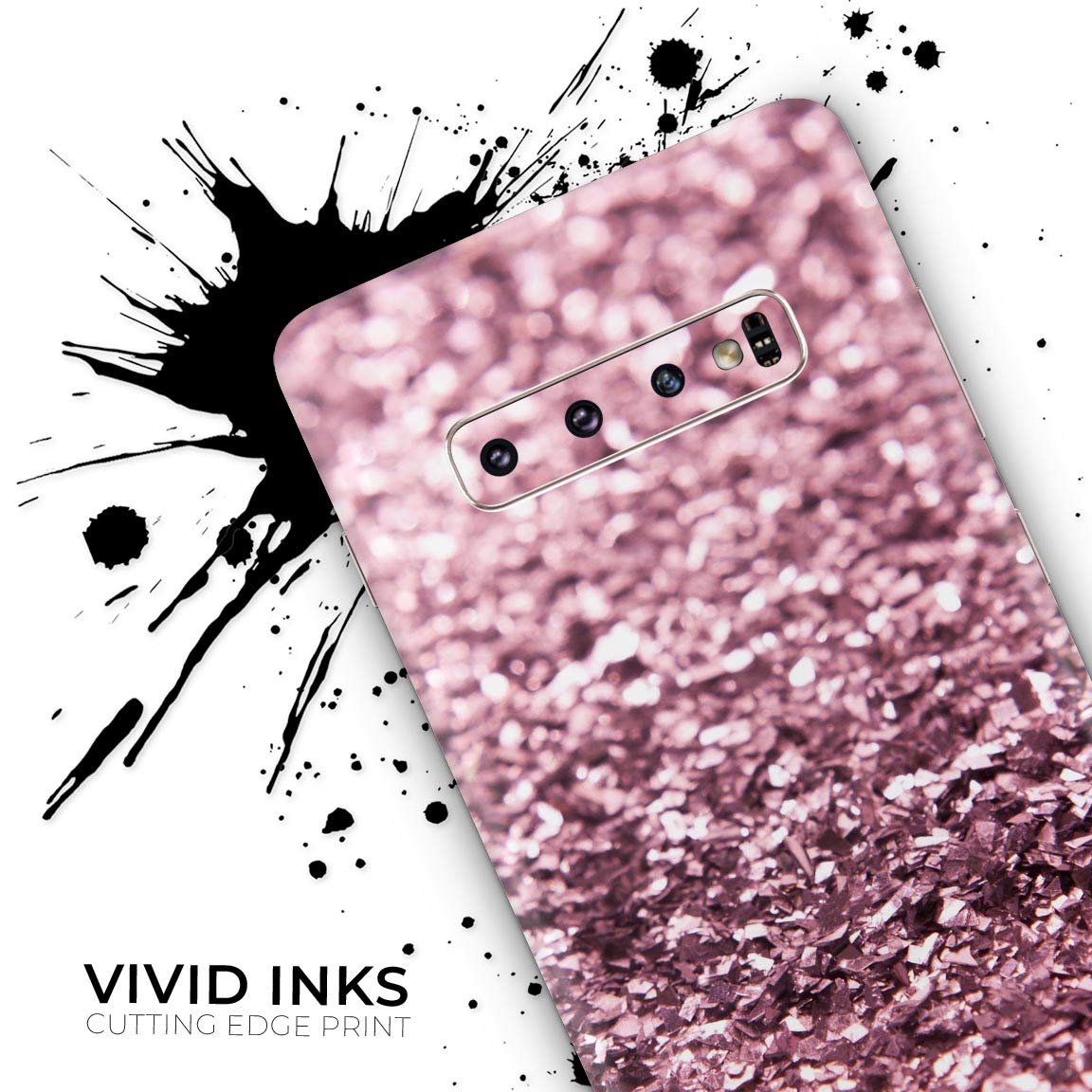 DesignSkinz Subtle Pink Glimmer Protective Vinyl Decal Wrap Skin Cover Compatible with The Samsung Galaxy S20 (Screen Trim & Back Glass Skin)
