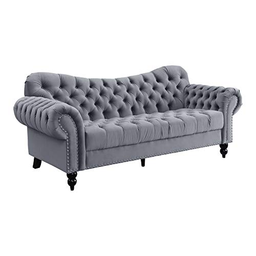 Lexicon Cruz Living Room Sofa, Dark Gray