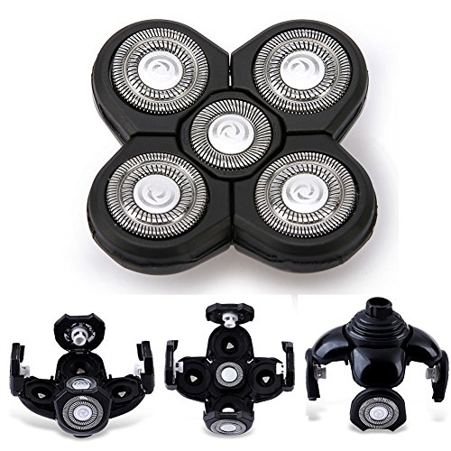 5 in 1 Razor Replacement Blade, Electric Shaver Washable Dry and Wet 5D Rotary Shaver Blade, Men Ultra Comfort Light Weight for Travel Home