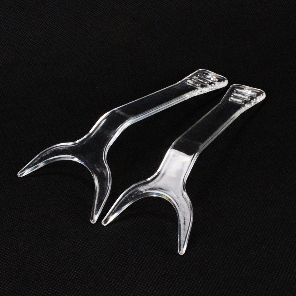 2 Dental Orthodontic Clear Teeth Intraoral Occlusal Photos Mouth Lip Retractor Photography Opener Large + Small Size