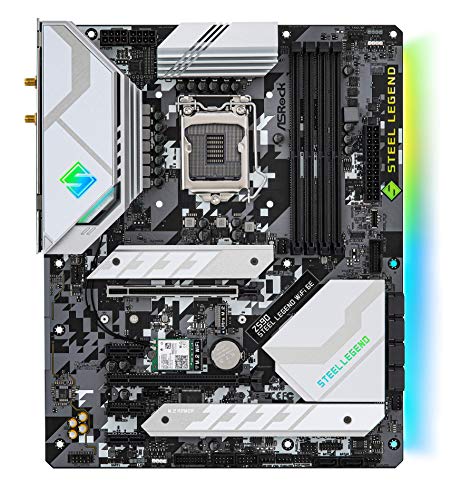 ASROCK Z590 STEEL LEGEND WIFI 6E Socket LGA1200/ Intel Z590/ DDR4/ Quad CrossFireX/ SATA3&USB3.2/ M.2/ WiFi&Bluetooth/ATX Motherboard